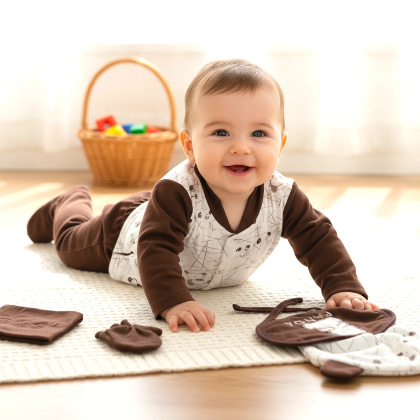 Velvet 9-Piece Baby Gift Set – Soft & Cozy Newborn Outfit Collection ...